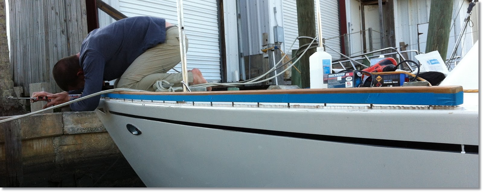 Venture Minimalists: Installing Toe Rails - The Year Long Saga