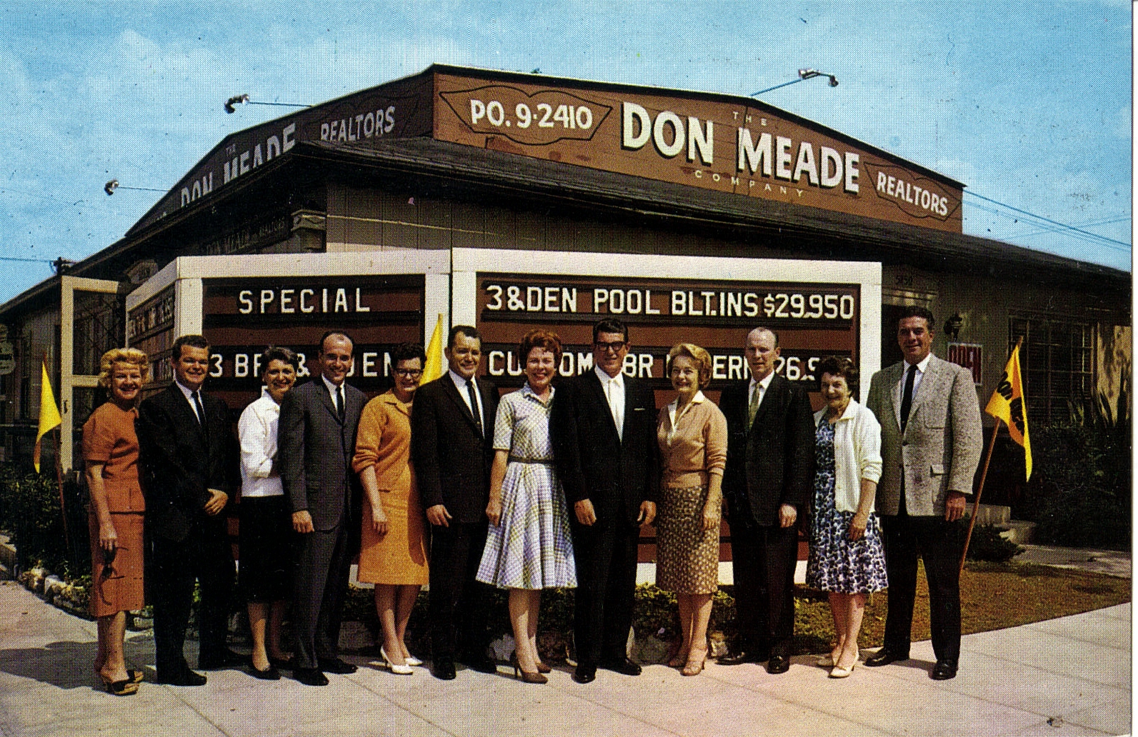 The Don Meade Company Realtors in North Hollywood Postcard | San ...