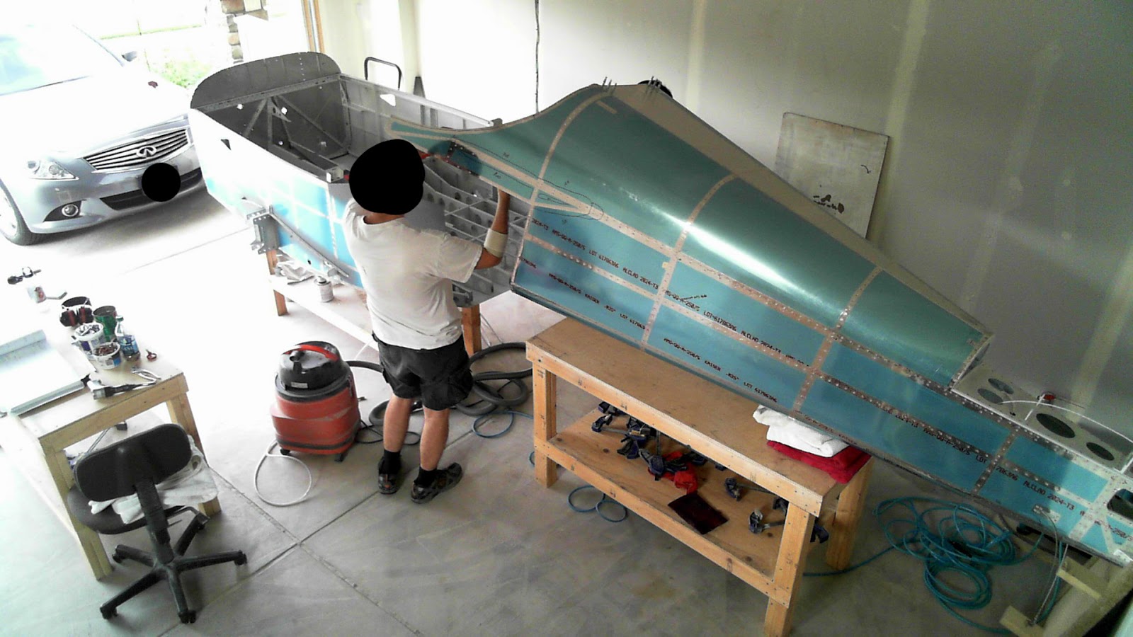 E's Van's RV-14A: Fuselage: Aft fuselage attachment. Done.