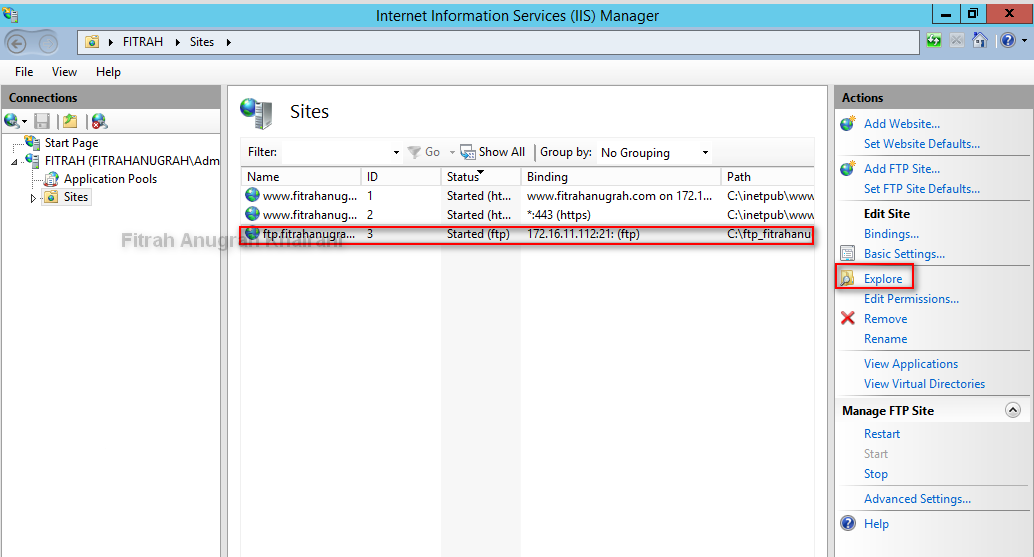 Konfigurasi FTP Login Anonymous pada Windows Server 2012 ~ Belajar ...