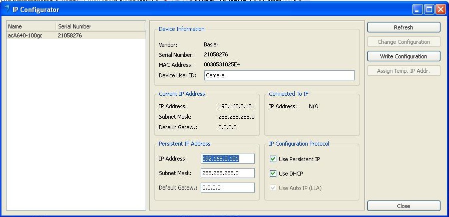 Sky Notes: Basler GigE Camera
