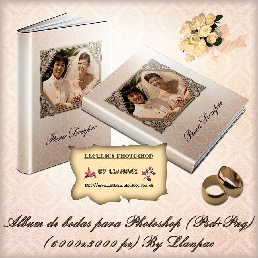 Recursos Photoshop Llanpac: Album de bodas para Photoshop (Psd+Png) By ...