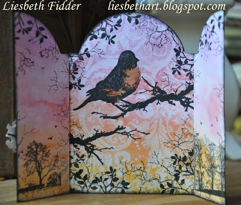 Liesbeth's Arts & Crafts: Triptych card 1