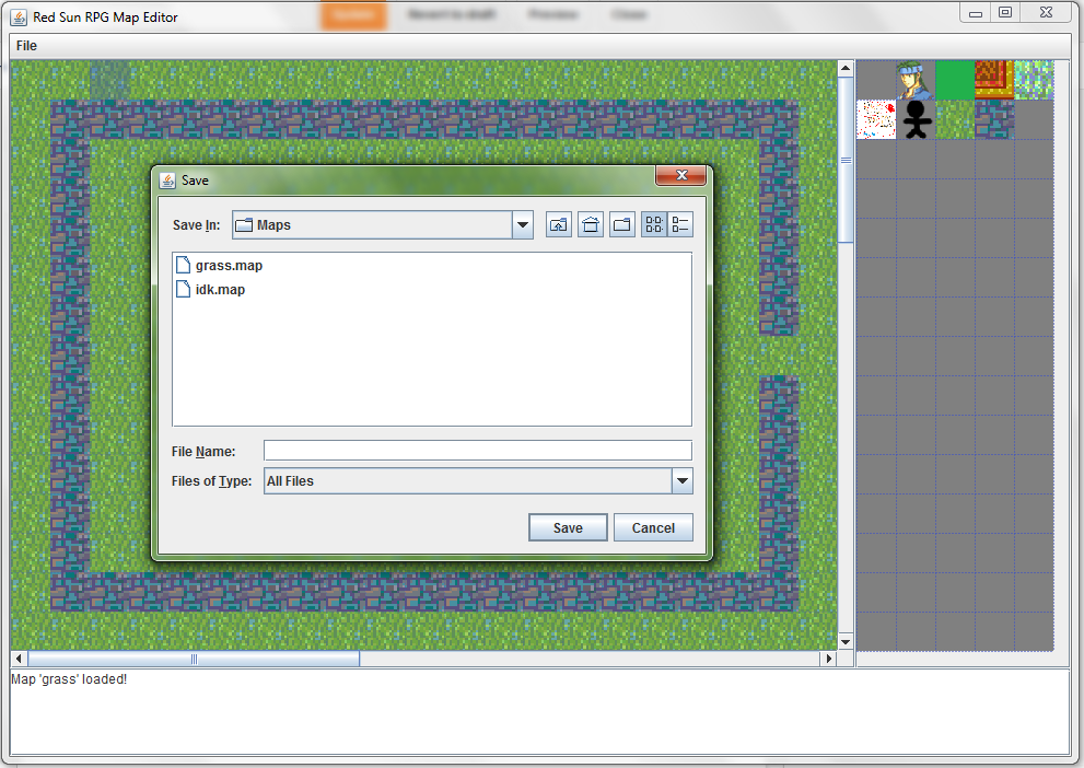 Java 2D Tile-based RPG Project: Map Editor