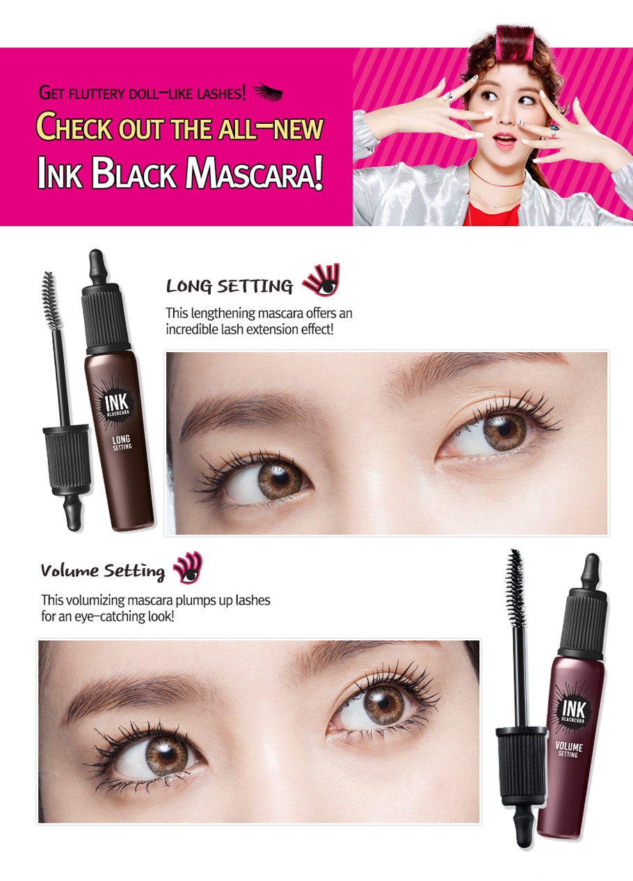 [Peripera] Peri's Ink Black cara ~ Long Setting | Korean Beauty Dream