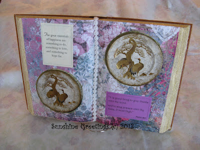 Toqua's Crafts: Thorn Birds an Altered Book Project