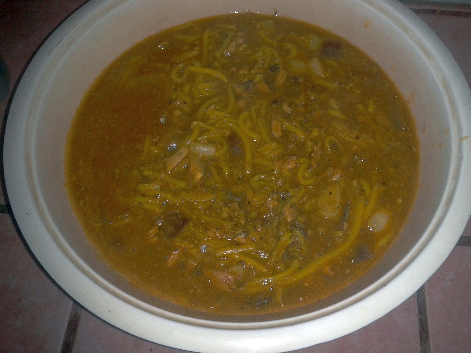 Philippine Food Blog: Odong with sardines