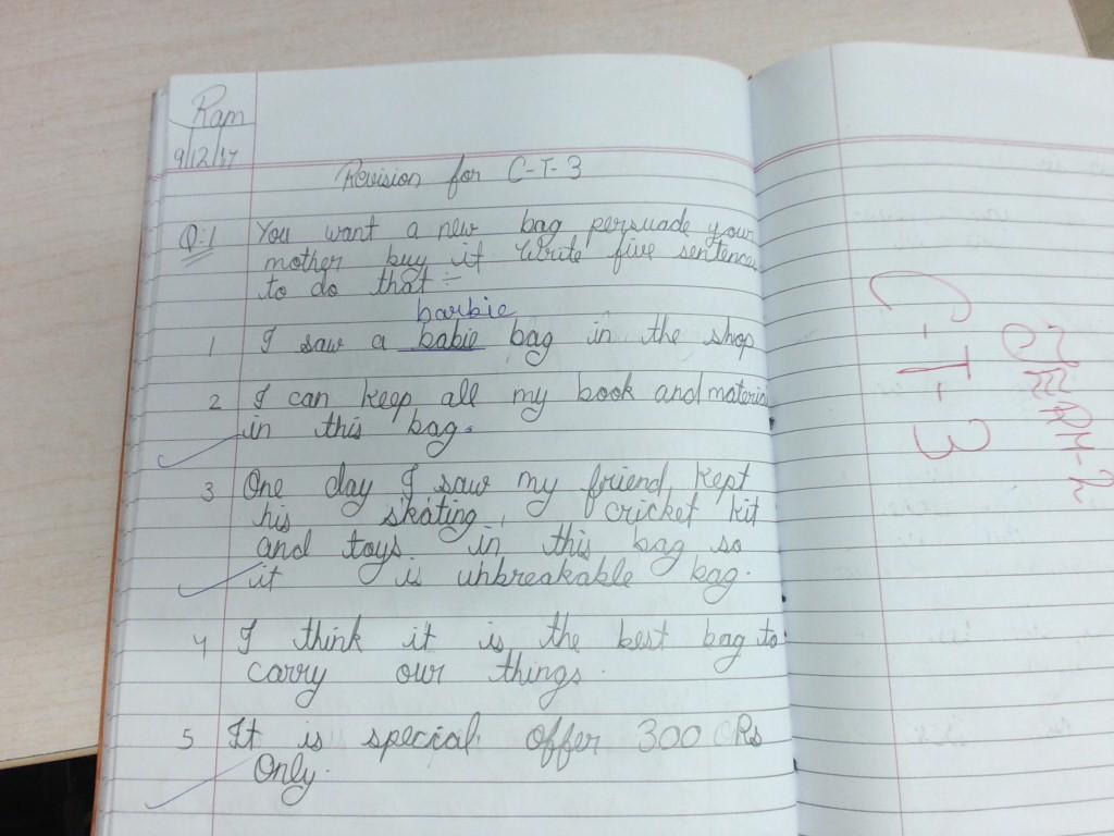 English Notebook Revision