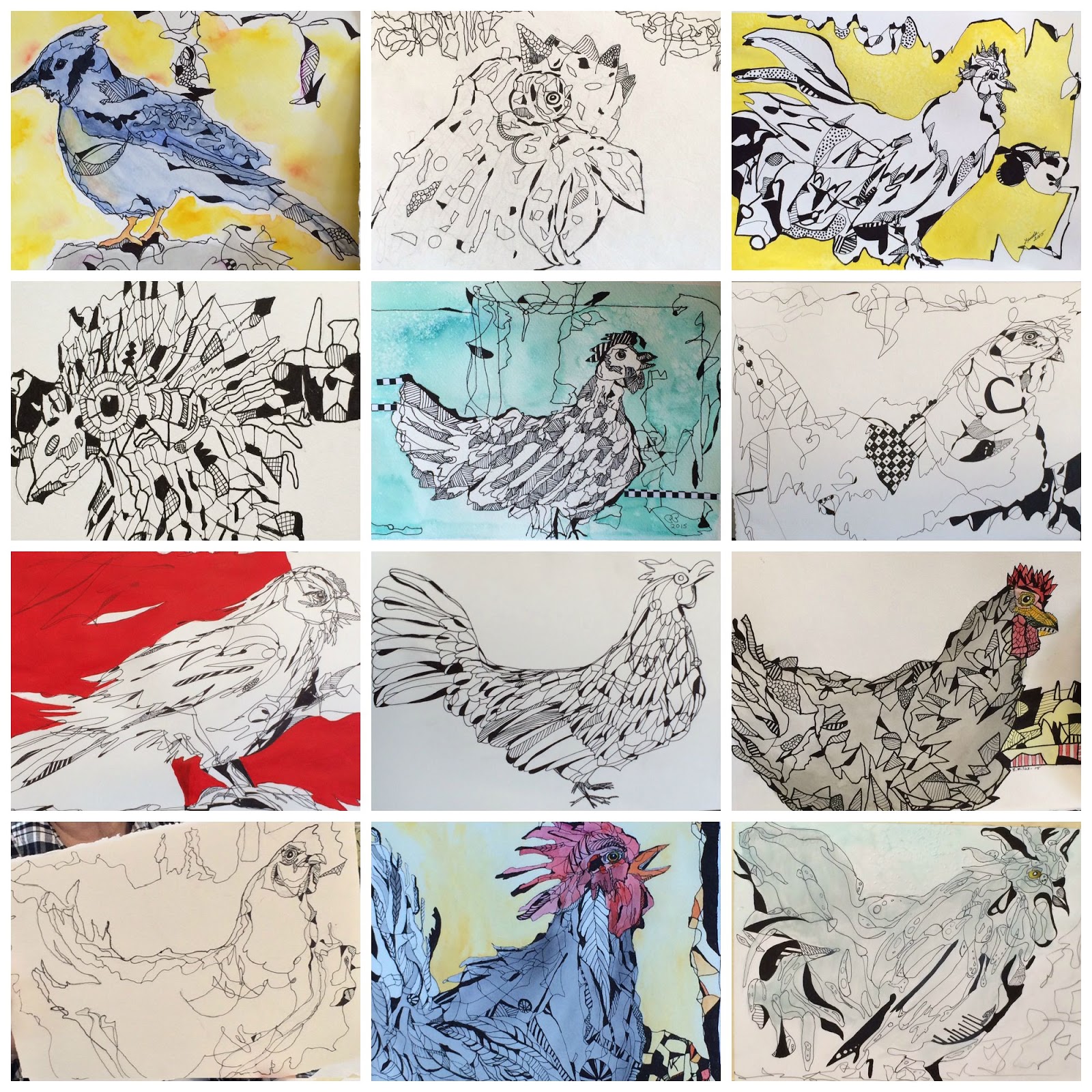 Wild about Painting by Karen Knutson: Wire Drawings Workshop