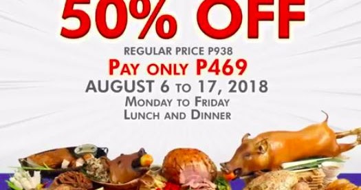 Manila Shopper: Sambo kojin & DADS EDSA MidYear Buffet Binge 50% off Promo: August 2018