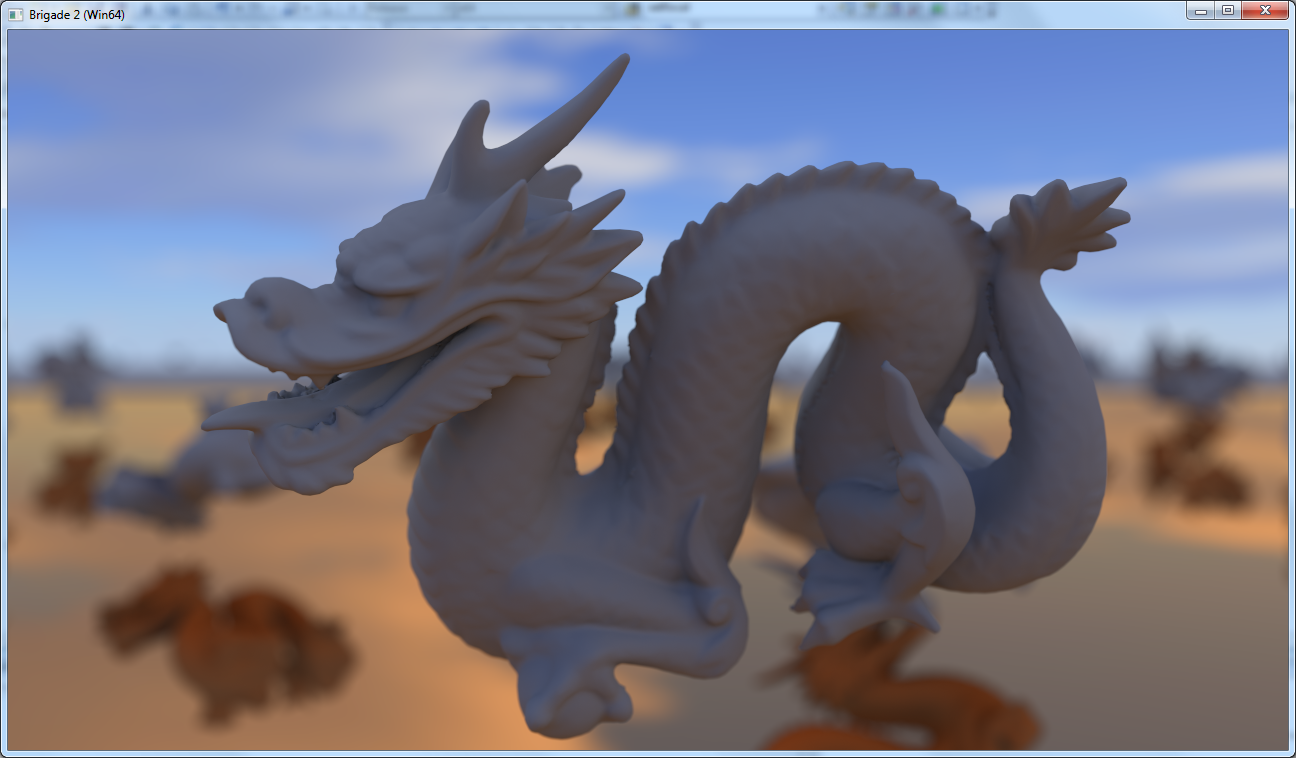 Ray Tracey's blog: Real-time GPU path tracing: Physics dragons