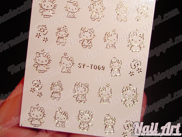 KKCenterhk blog: Water Decals: Hello Kitty (Gold Metallic) by tornadocalli