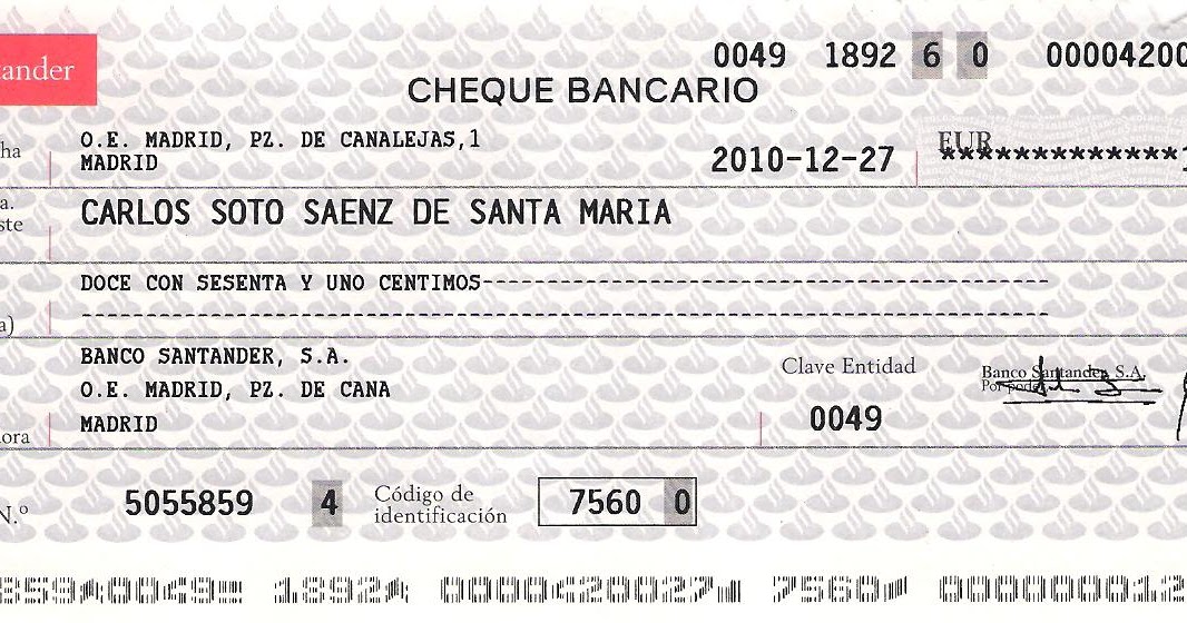 José Francisco Ruiz: El cheque y su lenta agonía