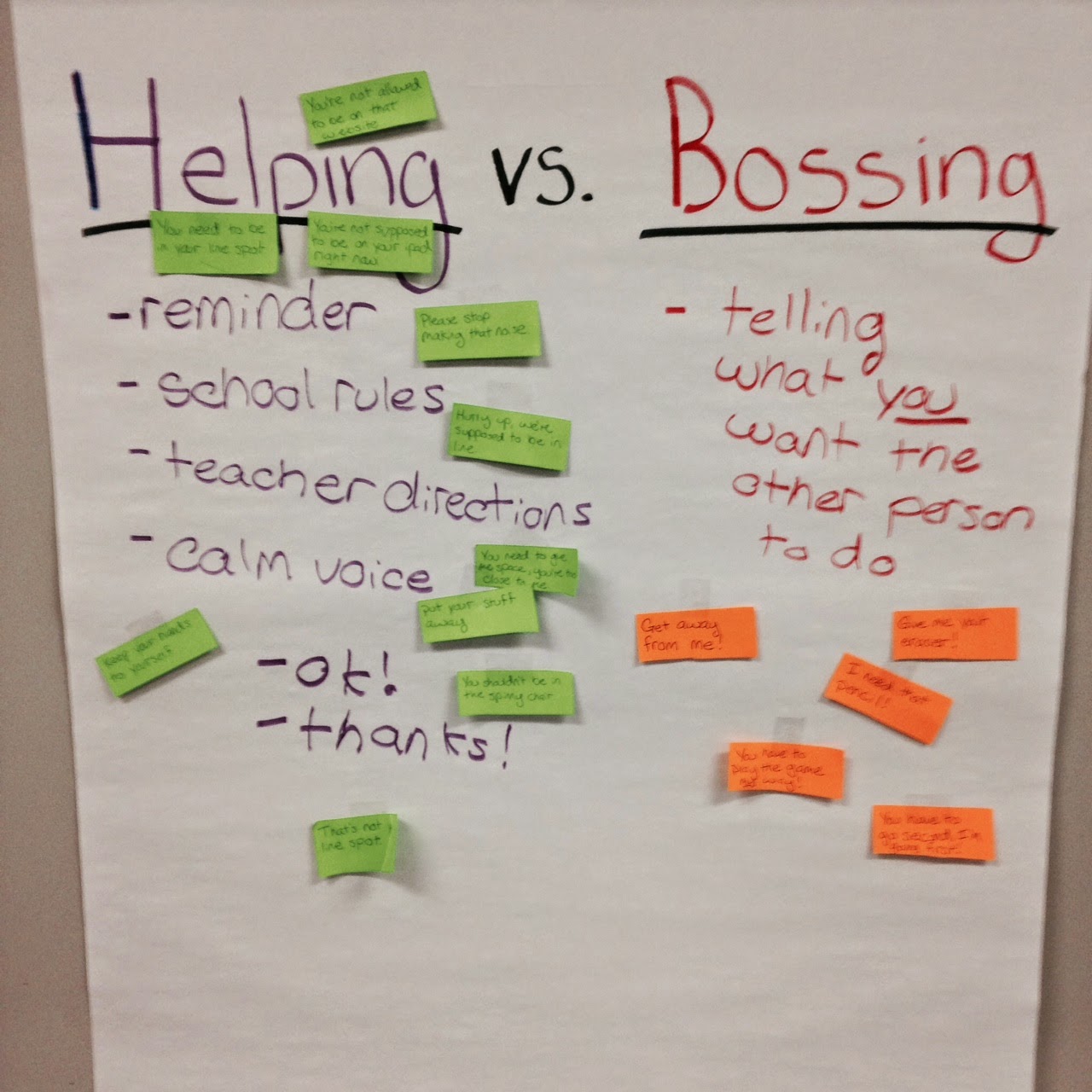 Room 305: Helping Vs. Bossing