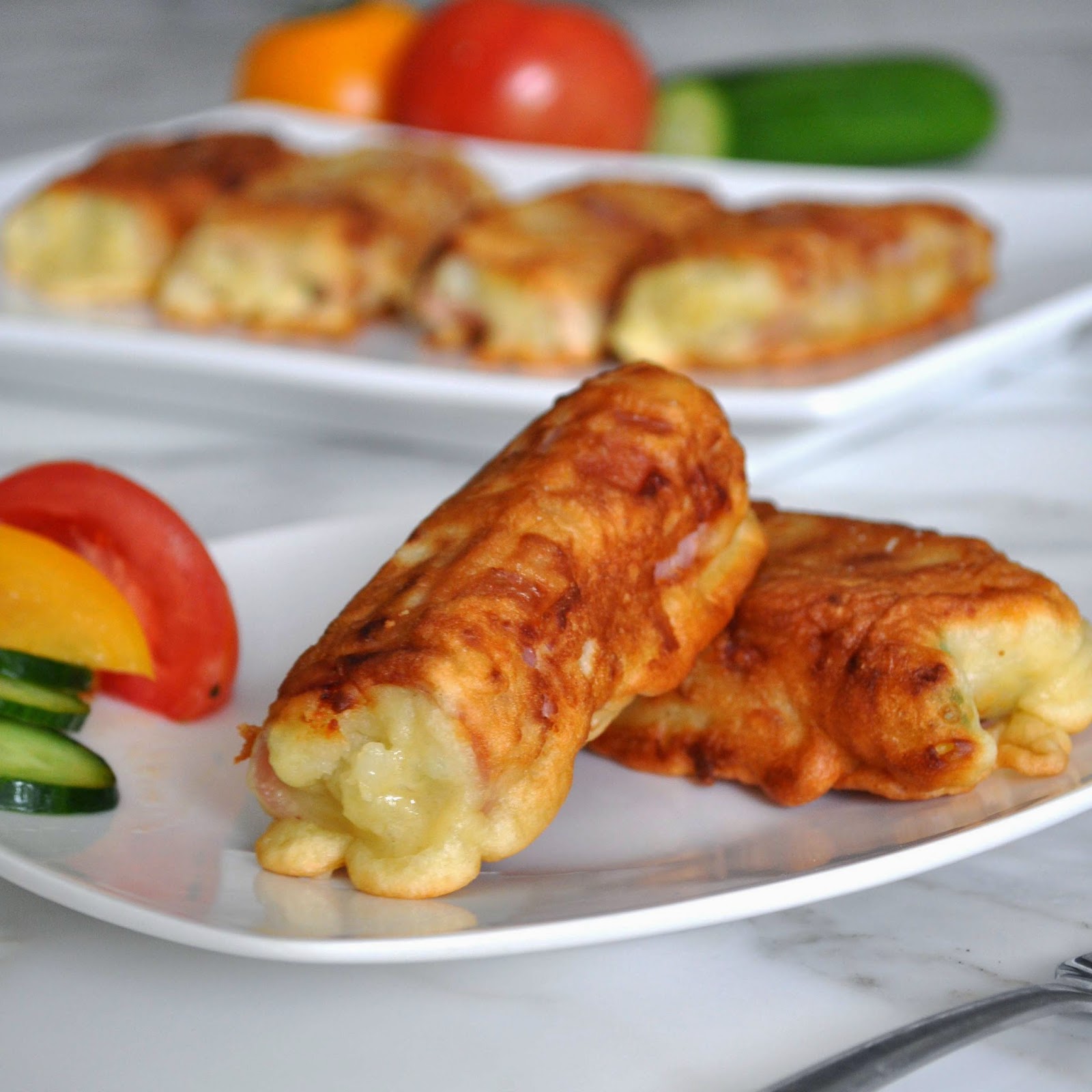 Cooking with Manuela: Easy Ham, Cheese and Mashed Potatoes Rolls Recipe