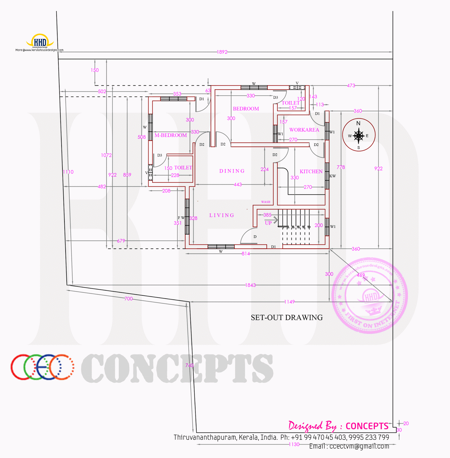 Work finished house plan and elevation - Kerala Home Design and Floor ...
