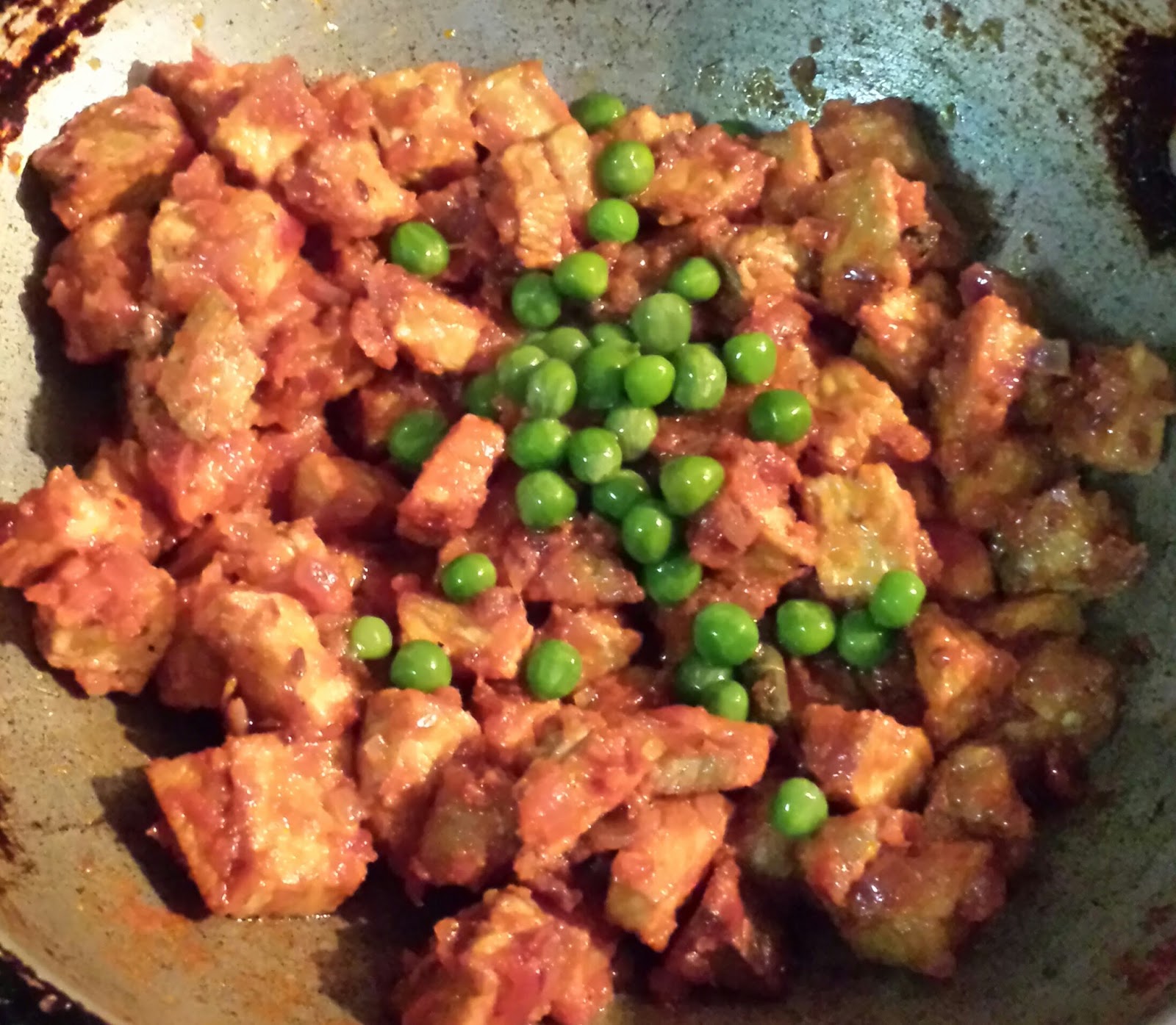 Let's cook!: Jimikand Matar Ki Sabzi / Indian Yam And Peas Curry