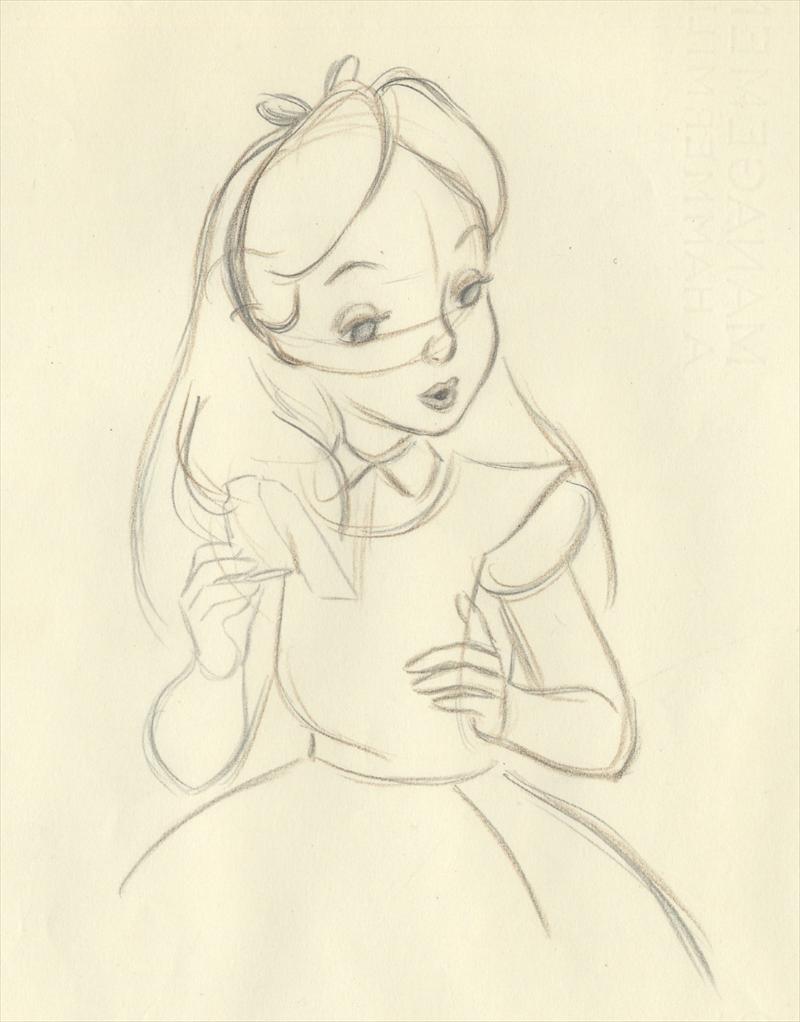 Easy Alice In Wonderland Pencil Drawings