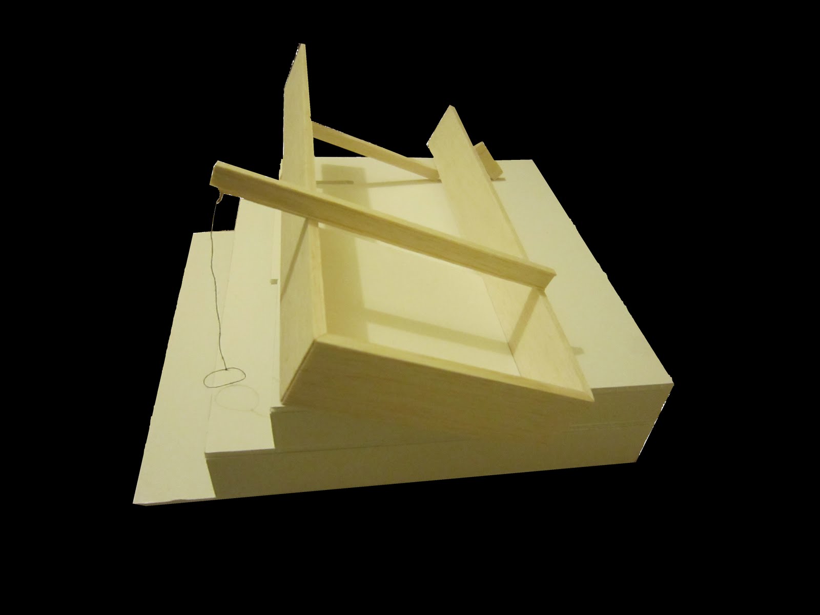 Meng Chen: Model representing Structure System in Bordeaux House