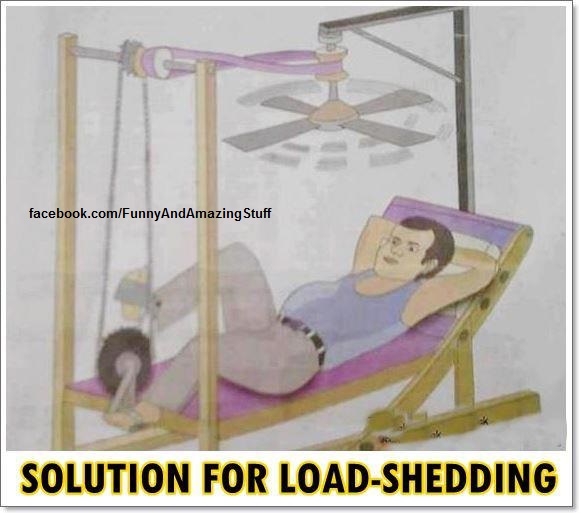 Best Funny and Amazing Pictures: Funny Solution for Load Shedding