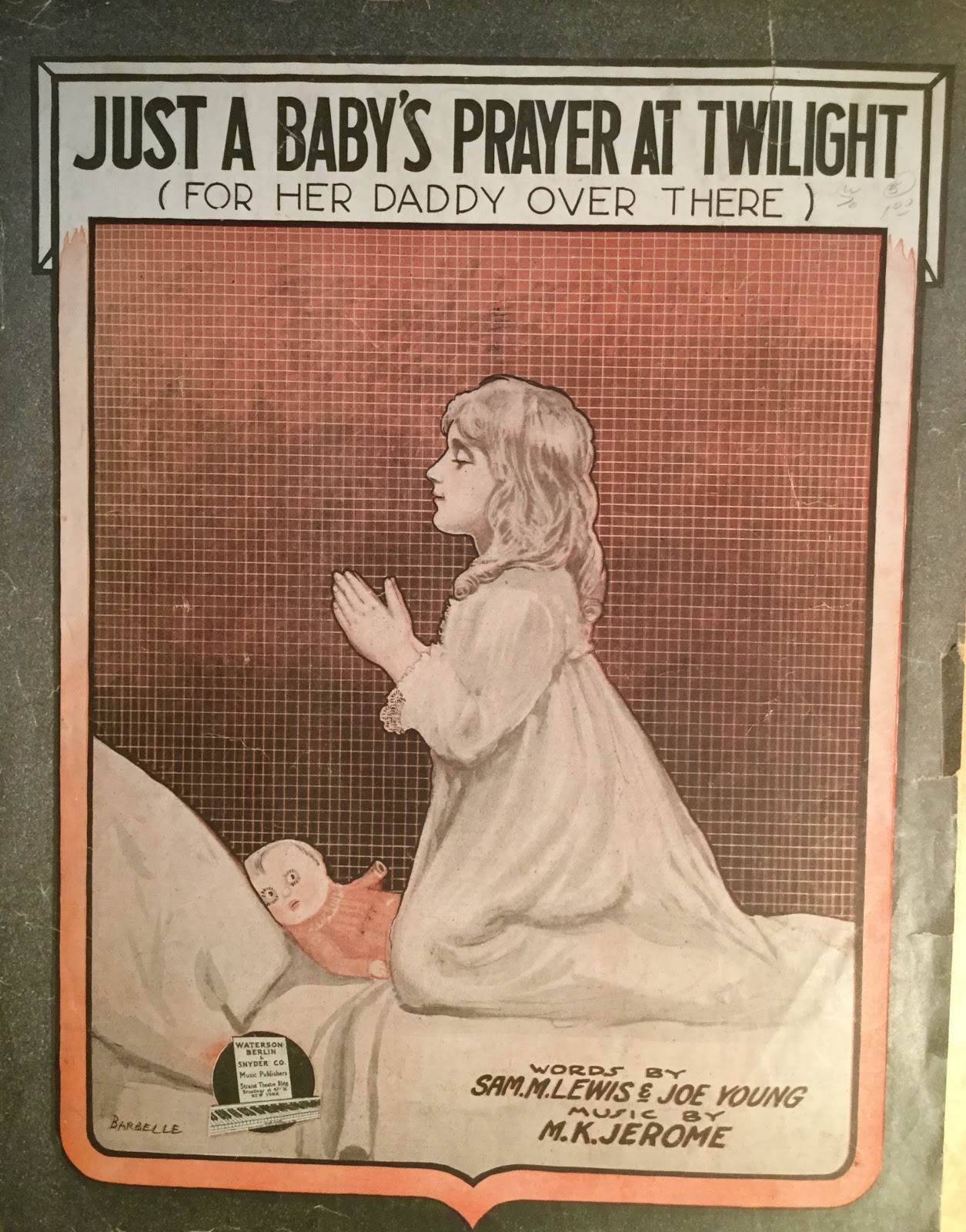 The Literate Quilter: Over There: WWI Sheet Music