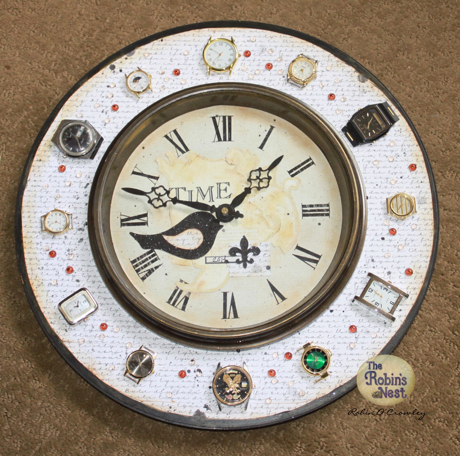 Recycled Clock for the Office | Our Refined Farmhouse