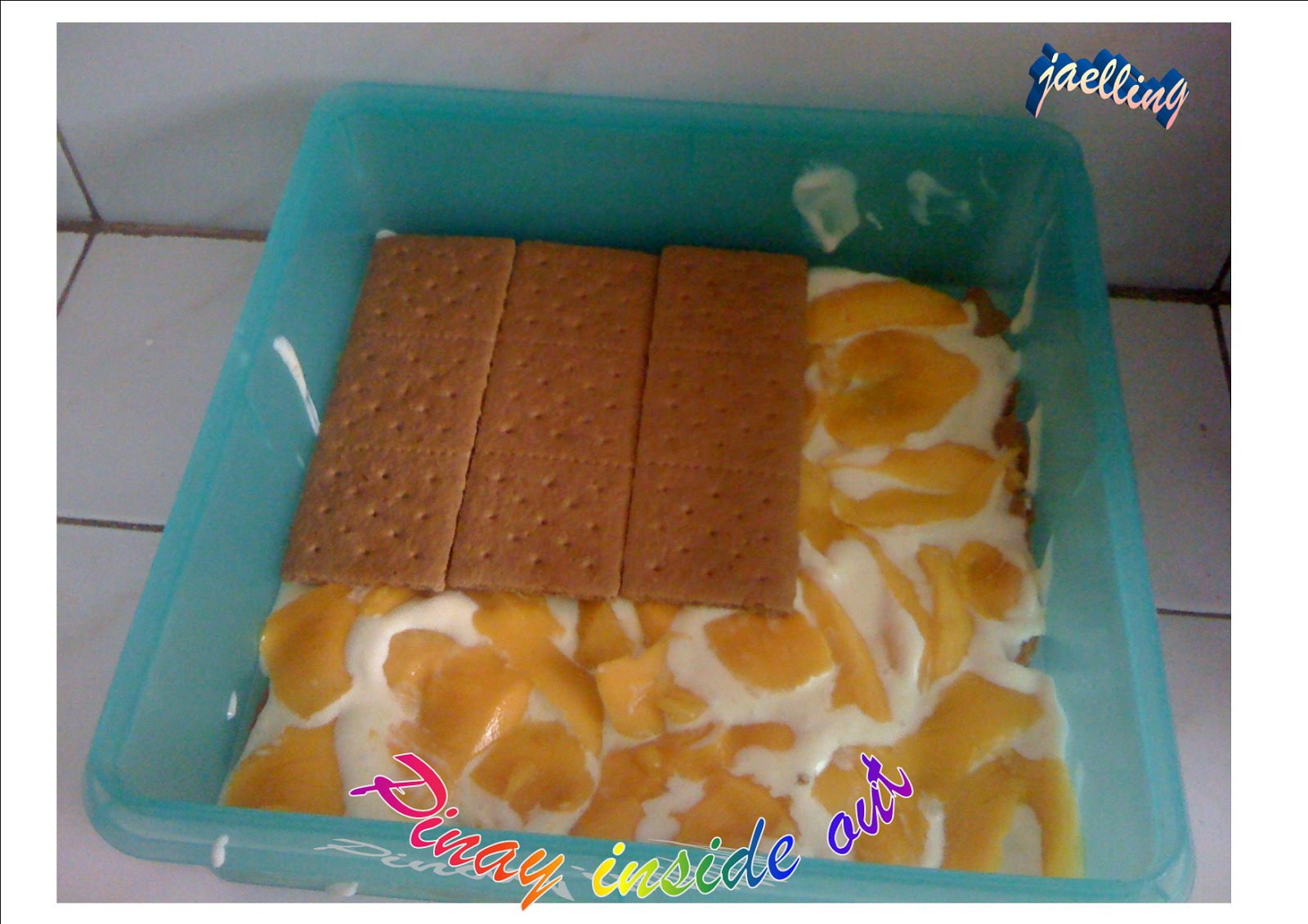 No Bake Mango-Oreo Graham Cake : PINAYs' EASY RECIPE