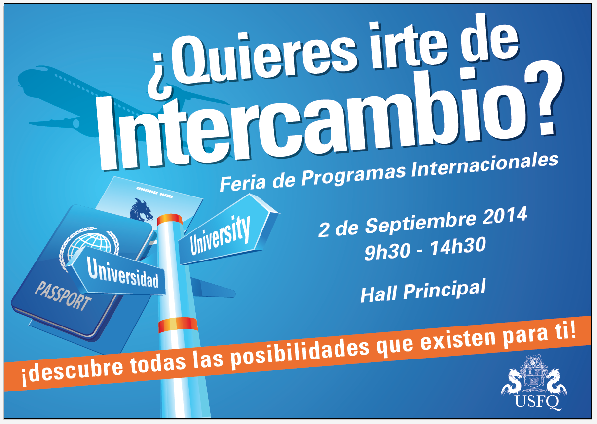 Feria de Programas Internacionales de Intercambio USFQ. 02 septiembre ...