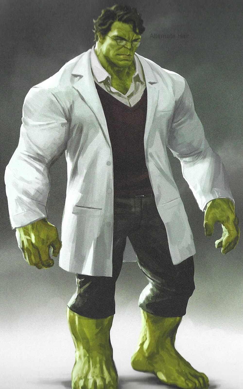 Alguns concept arts pensados para o Hulk Inteligente de Vingadores ...