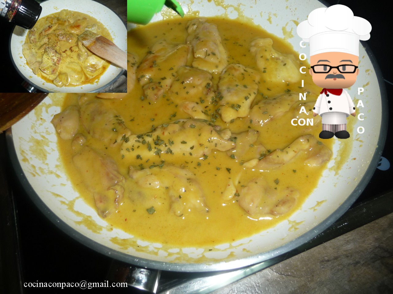 Cocina con Paco: Pollo en salsa de miel y mostaza