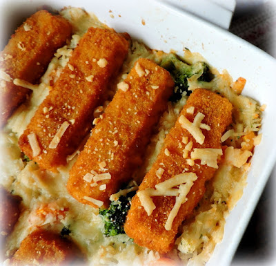 Cheesy Fish Sticks & Rice Supper | The English Kitchen