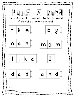 Mrs. Bohaty's Kindergarten Kingdom: Build-a-Word
