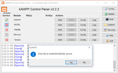 WeB LoG'S JuUiER: Start Apache and MySQL Automatically XAMPP