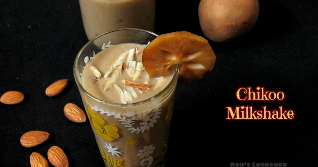 Chikoo shake recipe | Sapota Milkshake | Sapodilla shake healthy and ...