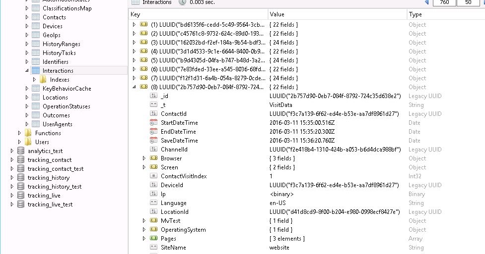 Sitecore Blogposts: How to know MongoDB is working for sitecore?