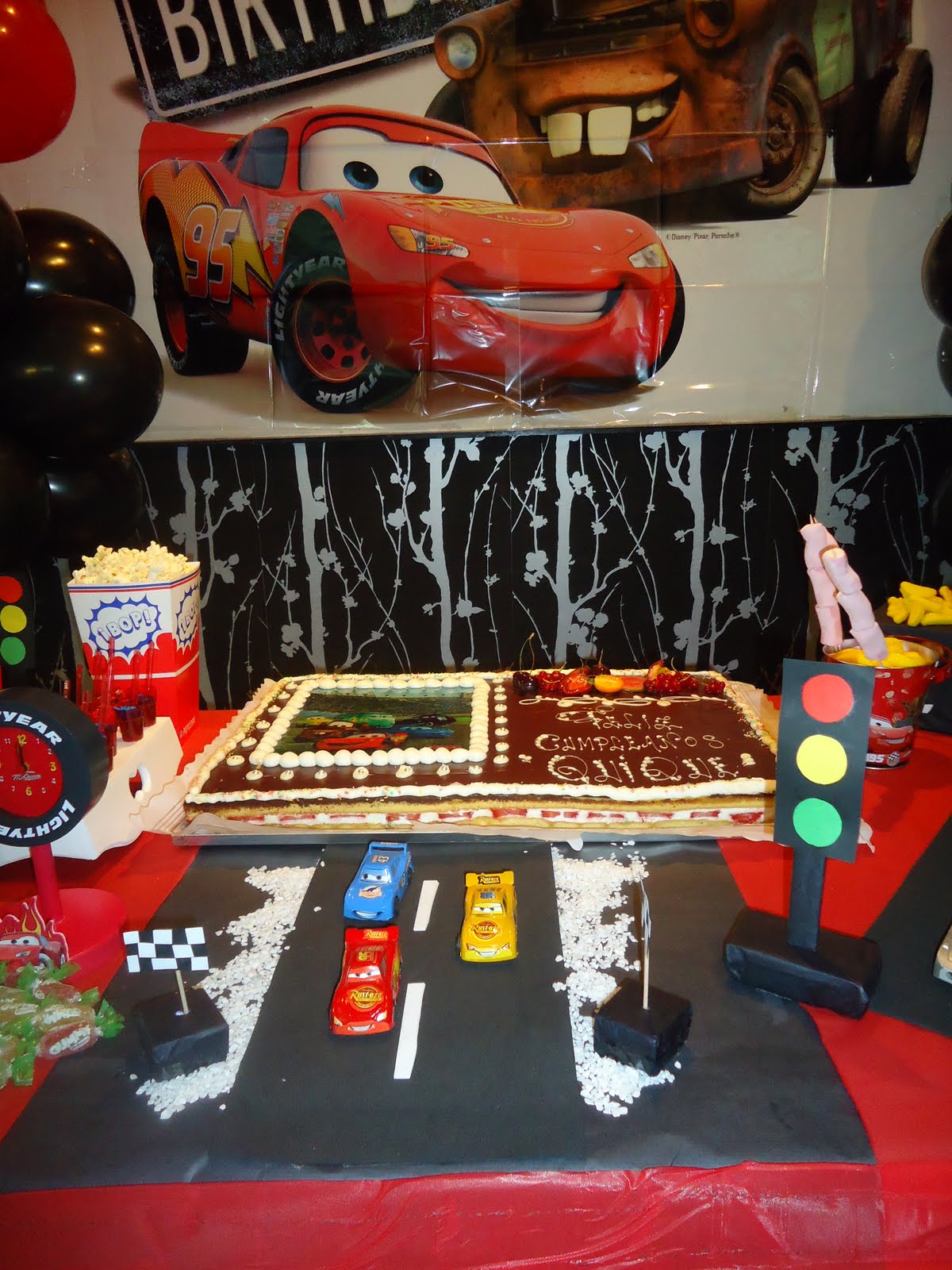 MaiArtEventos: A toda velocidad con Cars para Quique!!!