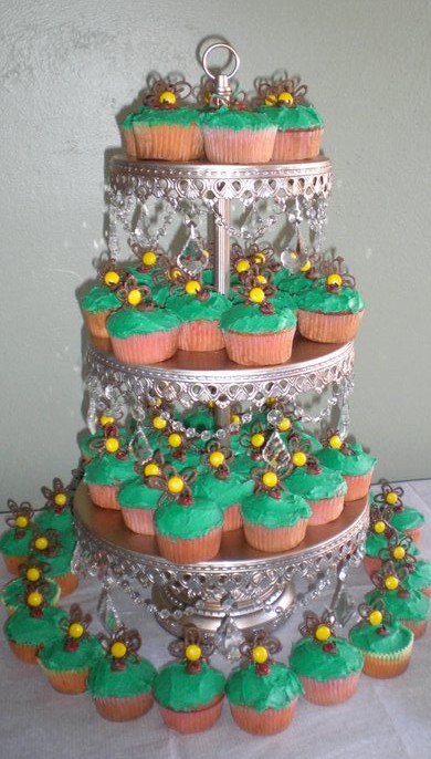 Pretty Much Nuts: Quick and easy cupcake plate!