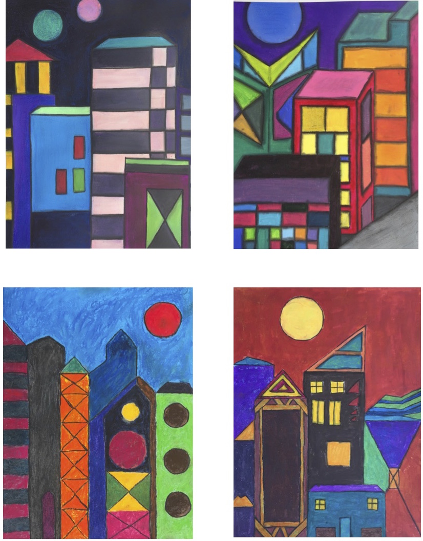 The Rolling Artroom: Klee Inspired Cityscapes (7-12 Grade General Art)