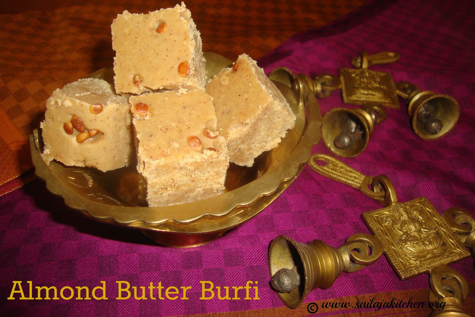 Sailaja Kitchen...A site for all food lovers!: Almond Butter Burfi ...