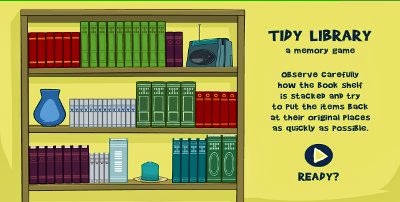 Let's Learn: Tidy Library - free online memory game