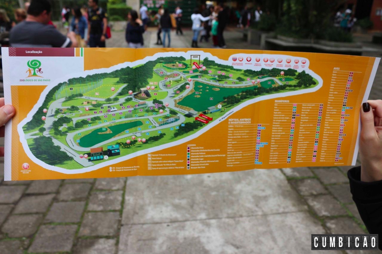 Mapa Do Zoológico De São Paulo - RETOEDU