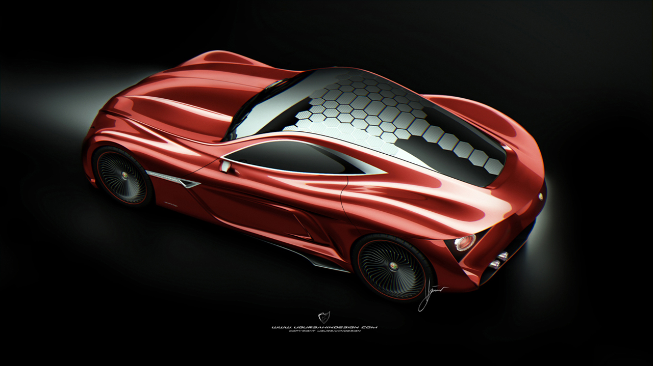 Alfa Romeo 12C GTS concept by Ugur Sahin : ebeasts.com