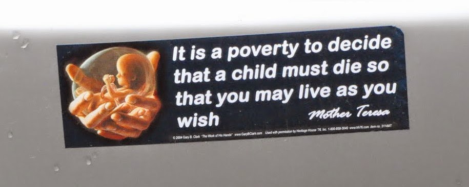 Father Julian's Blog: Pro-Life bumper-stickers