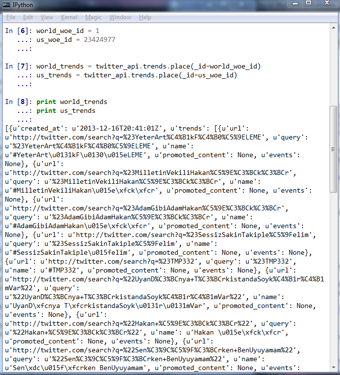 Valence Analytics: Querying Trends with Twitter API Using Python