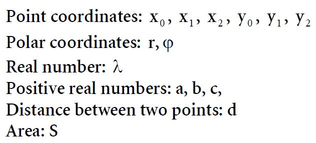 Two-Dimensional Coordinate System