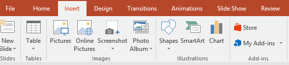 Open a PowerPoint Presentation, go to "Insert" Tab and Click on "Store"