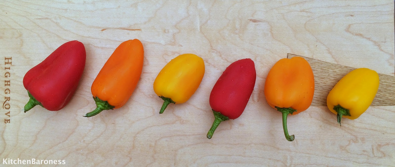 KitchenBaroness: Flashed Fried Mini Bell Peppers