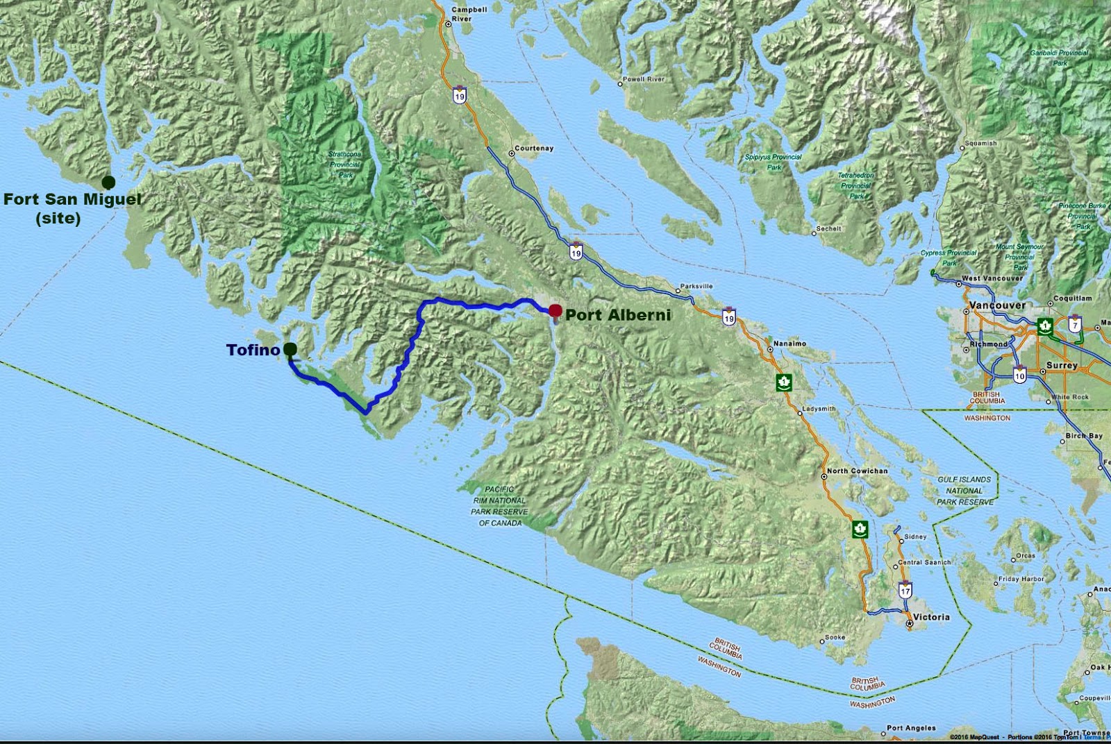 RiverBear Photo Blog: Tofino - Port Alberni, BC