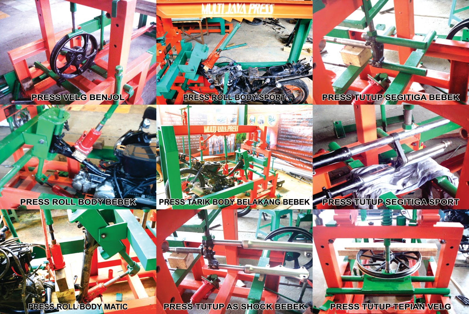 Mesin press hidrolik motor: peralatan perbengkelan,bengkel press,harga ...