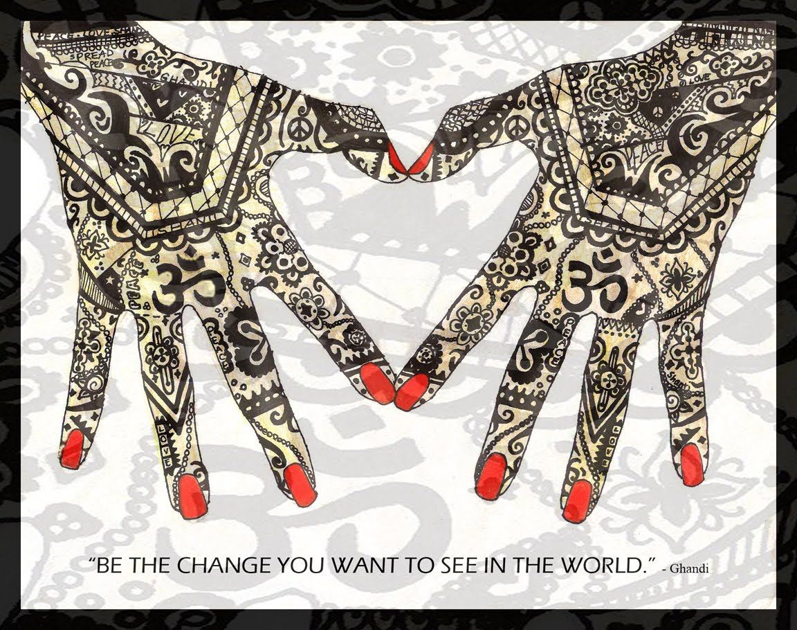 Art Room 161: Studio Art: Peace Poster Zentangle Design